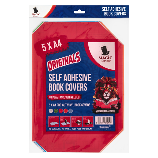 Magic A4 Original Self Adhesive Book Cover 5 Pack | PnP