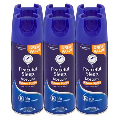 Peaceful Sleep Mosquito Repellent Aerosol 300ml x 6 | PnP