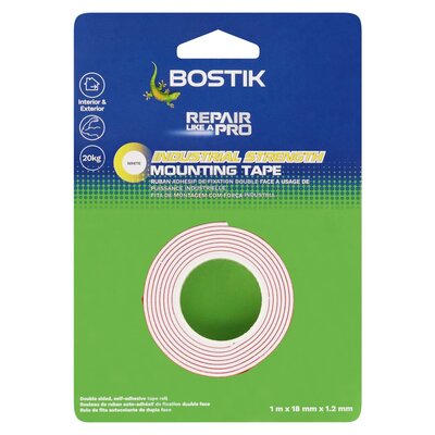 Bostik Heavy Duty Mounting Tape Roll 1m x 20mm x 3mm | Smart Price ...