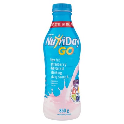 Danone Nutriday Go Strawberry Flavoured Low Fat Drinking Dairy Snack ...