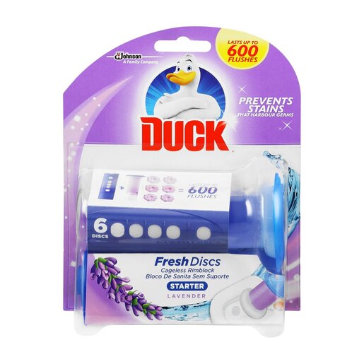 Duck Fresh Discs Toilet Bowl Cleaner Lavender 6's | PnP