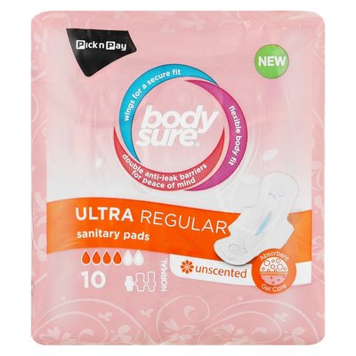 PnP Bodysure Ultra Regular Pads 10 Pack | PnP