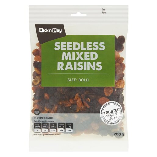 PnP Seedless Raisin Mix 200g | PnP