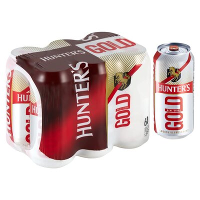 Hunters Gold Cider Can 6 x 440ml | PnP