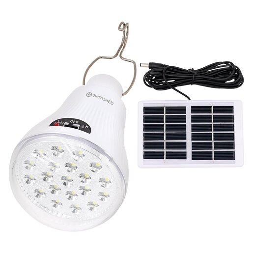 Switched Solar Led Light Bulb With Panel | PnP