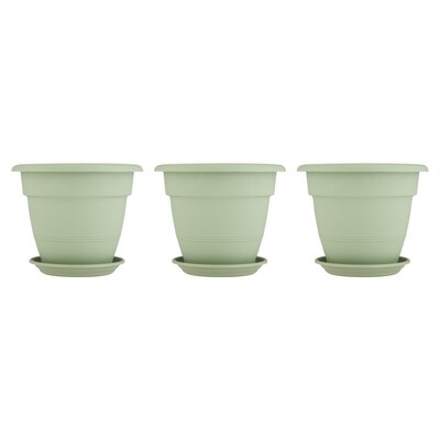 Addis Eco Venus Pot & Saucer Set 3 X 26cm | PnP