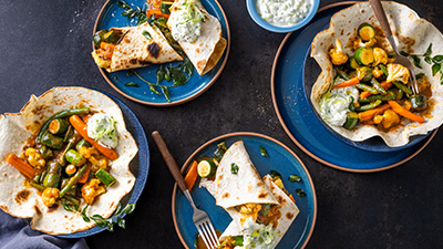 Veg Curry Roti Rolls | Recipes | PnP