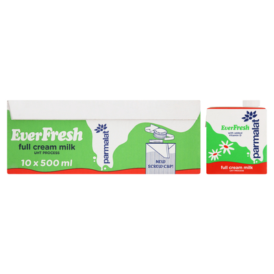 Everfresh Full Cream Long Life Milk 10 x 500ml | PnP