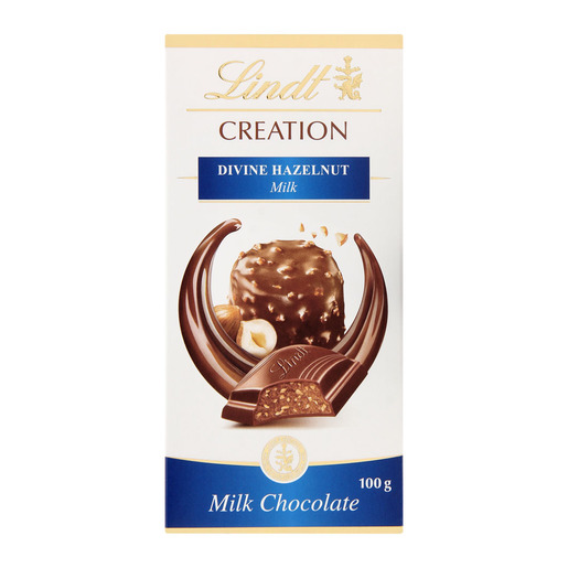 Lindt Creation Divine Hazelnut Chocolate Slab 100g x 15 | PnP