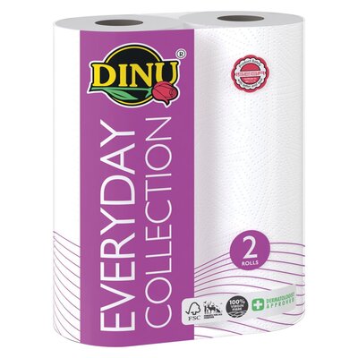 Dinu Plain White Roller Towel 2 Pack | PnP