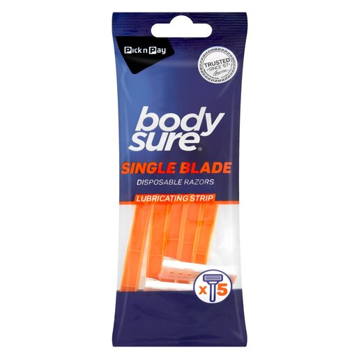 PnP Bodysure Single Blade Disposable Razors 5 Pack | PnP