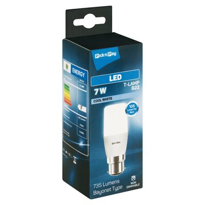 PnP 7w Bayonet Cap LED Stick T-Lamp 1 Pack | PnP