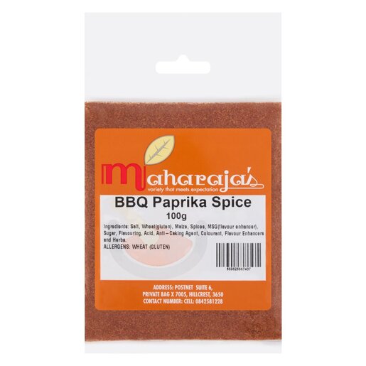 Maharaja's Spices BBQ Paprika Spice 12 x 100g | Smart Price Specials ...