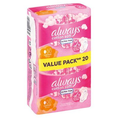 Always Ultra Pads Non-woven Normal 20 Pack | PnP