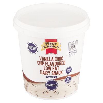 First Choice Vanilla Choc Chip Flavoured Low Fat Dairy Snack 1kg | PnP