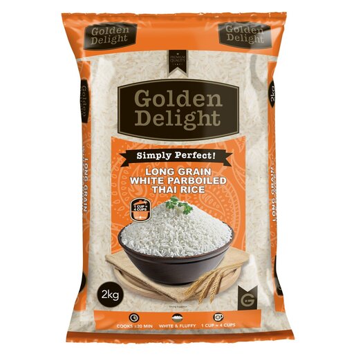 Golden Delight Long Grain Parboiled Rice 2kg | PnP