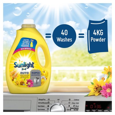 Sunlight Summer Sensations 2in1 Auto Washing Liquid Detergent 3L | PnP