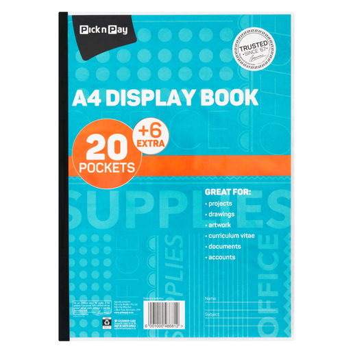 PnP A4 Display Book (20+6) Pockets | PnP