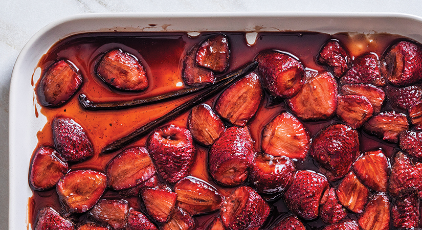 Balsamic & Vanilla Roasted Strawberries | Recipes | PnP