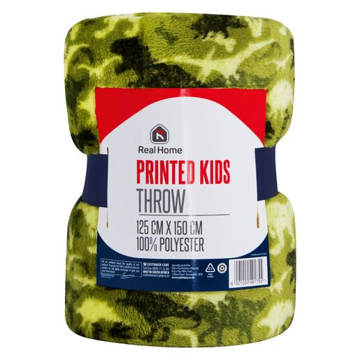 Real Home Printed Kids Throw Boys 125 x 150cm | PnP