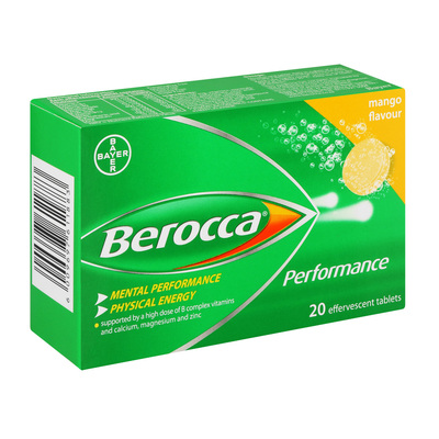 Berocca Effervescent Mango 20 Pack | PnP