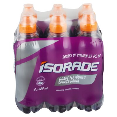 Kingsley Isorade Grape Flavoured Sports Drink 6 x 600ml | PnP