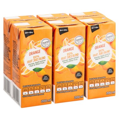 PnP Long Life Orange Juice 200ml x 6 | PnP