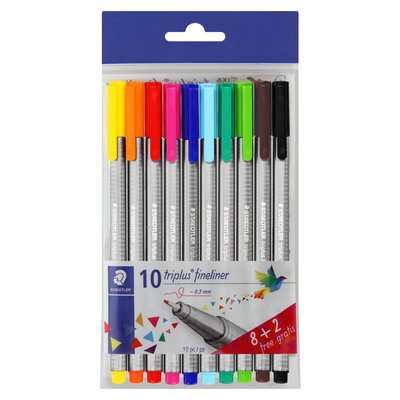 Staedtler Fineliners Set 10 Pack | PnP