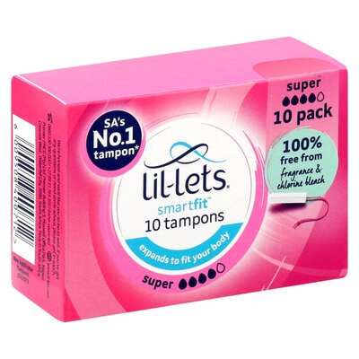 Lil-lets Smartfit Super Tampons 10 Pack | Smart Price Specials | PnP Home