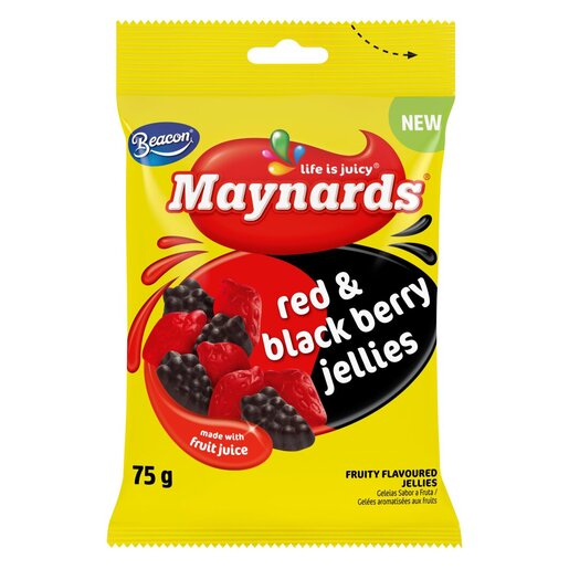 Maynards Jelly Sweets Red & Black Berry 75g | PnP