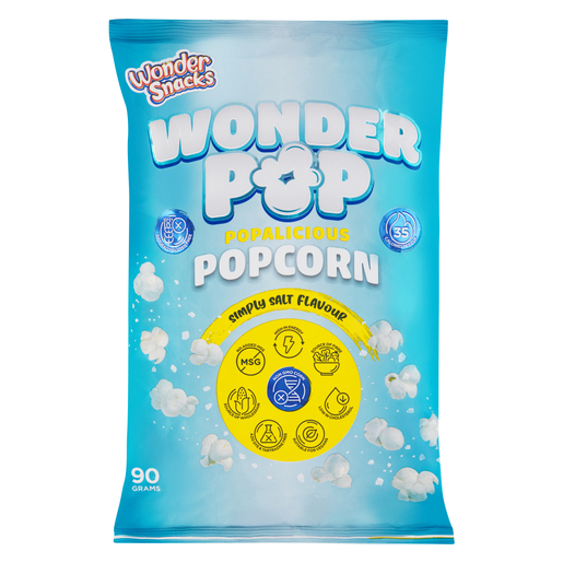 Wonder Pop Simply Salt Flavour Popalicious Popcorn 90g | PnP