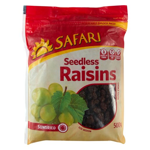 Safari Sundried Seedless Raisins 500g | PnP