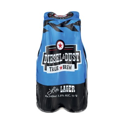 Diesel & Dust Lite Lager 4 x 340ml | PnP