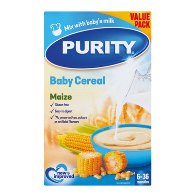 PURITY Baby Cereal Maize 450g from 6 Months | PnP