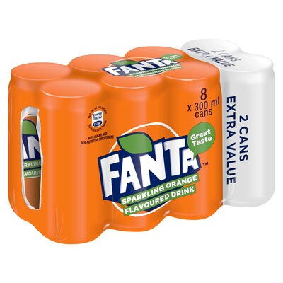 Fanta Orange 300ml 6 + 2 Free | PnP