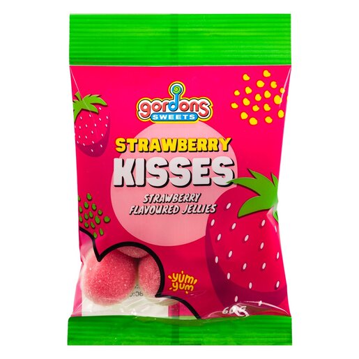 Gordons Sweets Strawberry Kisses 60g | PnP