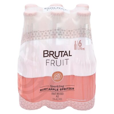 Brutal Fruit Ruby Apple Spritzer 6 x 275ml | PnP