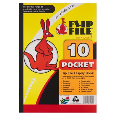 Flip File Filing Pockets 10 Pack | PnP