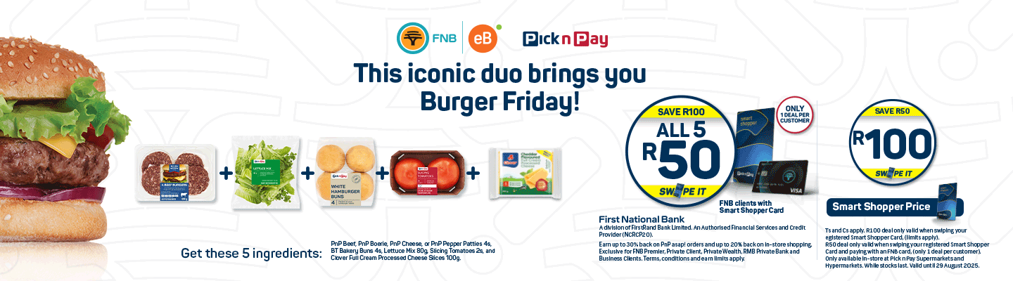 Earn and Spend eBucks at Pick n Pay | Pick n Pay and FNB | PnP