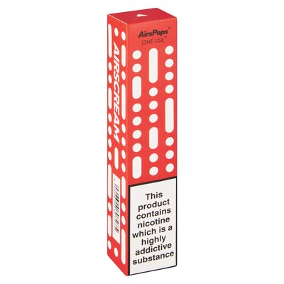 AirsPops One Use Apple Cola 5% Nicotine Salt Disposable Vape 3ml | PnP