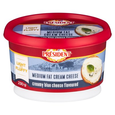 President Medium Fat Blue Cream Cheese 230g x 12 | PnP