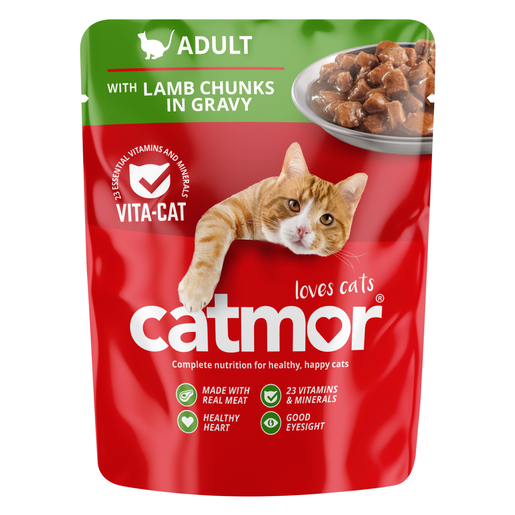 Catmor Cat Food Adult Lamb Chunks in Gravy 70g | Smart Price Specials ...