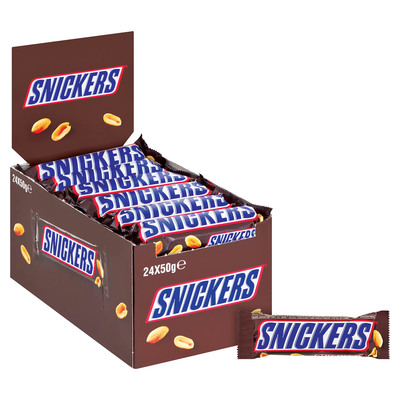 Snickers Chocolate Bar Single 50g x 24 | PnP