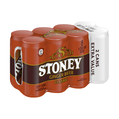 Stoney Ginger Beer 300ml 6+2 Free 8 Pack | PnP