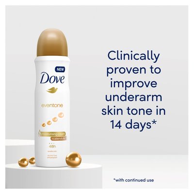 Dove Even Tone Sensitive Antiperspirant Deodorant Body Spray 150ml | PnP
