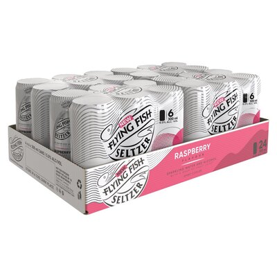 Flying Fish Seltzer Raspberry Can 24 x 300ml | PnP