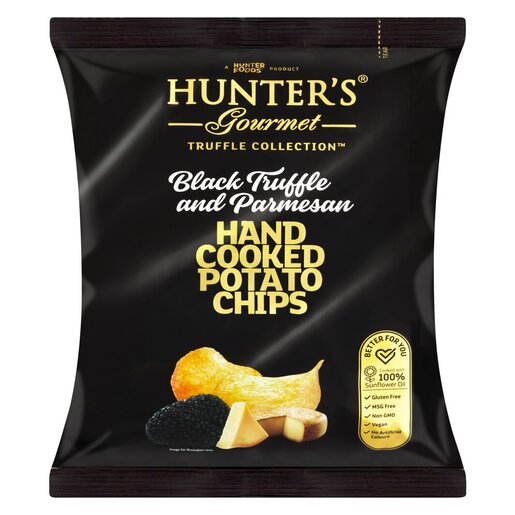 Hunter's Black Truffle & Parmesan Hand Cooked Potato Chips 100g | PnP