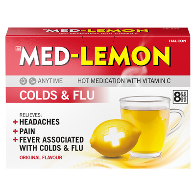 Med-Lemon Hot Medication Lemon Menthol With Vitamin C 18 Sachets | PnP