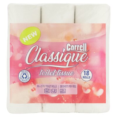 Correll Classique 2-Ply Mini Toilet Rolls 18 Pack | PnP