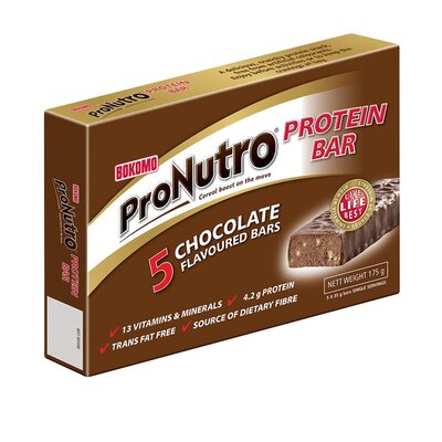 Bokomo Pronutro Chocolate Flavoured High Protein Bar 5 Pack | PnP